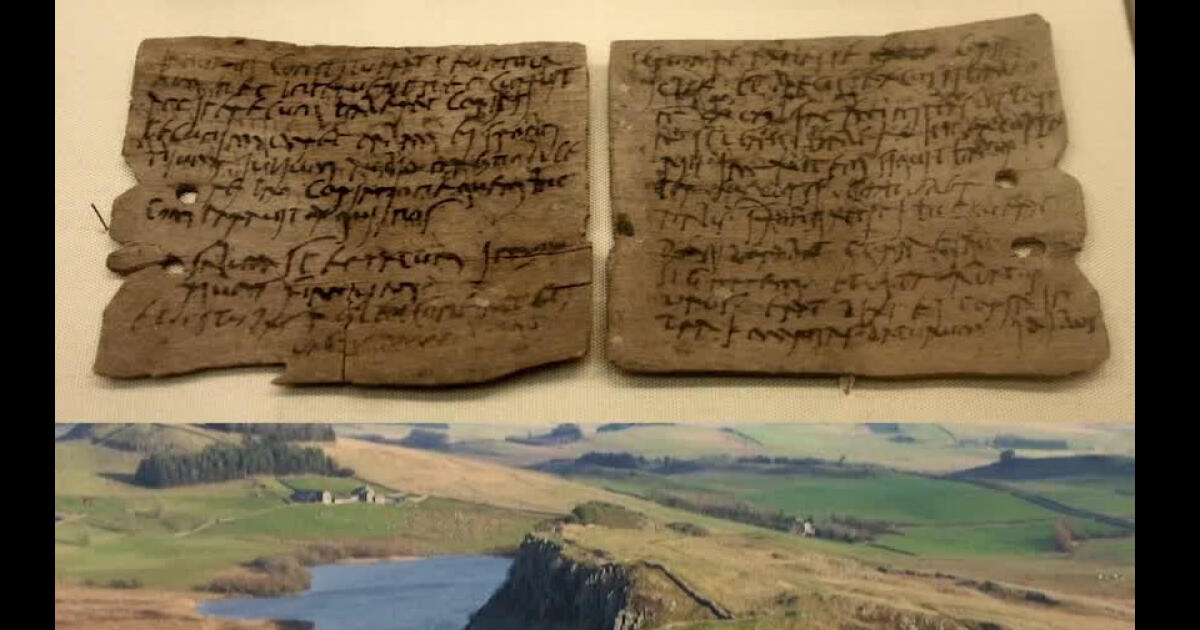 Les vestiges du mur d'Hadrien en Angleterre