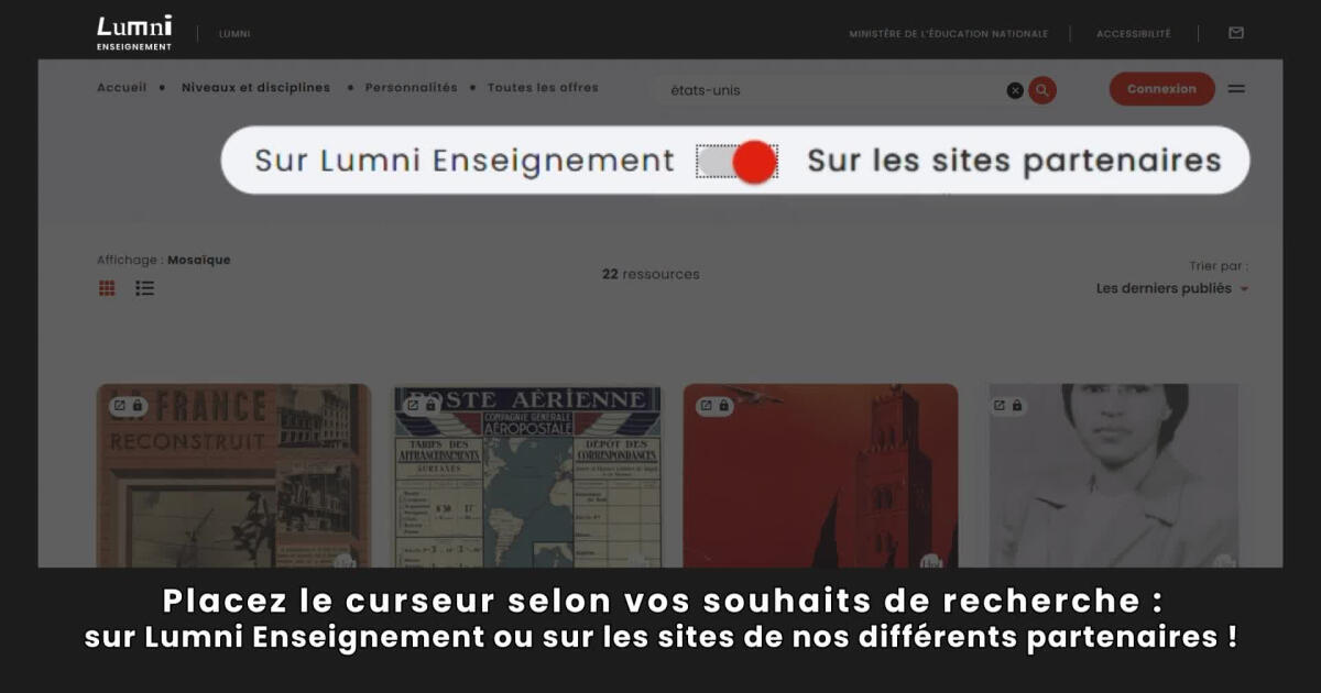 Comment utiliser le moteur de recherche fédéré de Lumni Enseignement ...