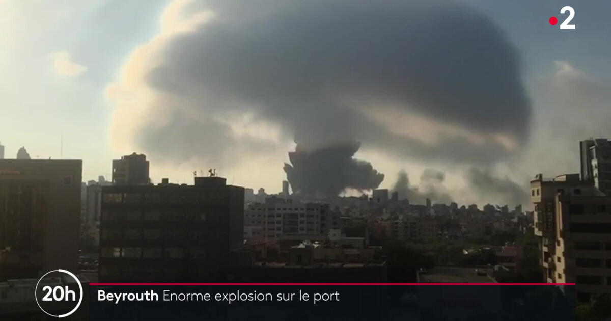 Beyrouth ravagée par deux énormes explosions le 4 août 2020