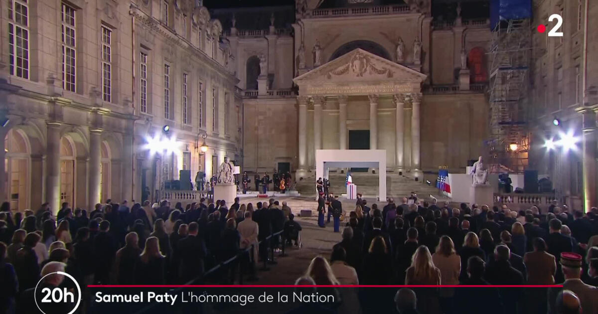 Cérémonie d'hommage national à Samuel Paty à la Sorbonne | Lumni ...